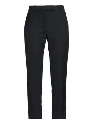 Thom Browne Cropped Grain De Poudre Wool Slim-leg Trousers - Black