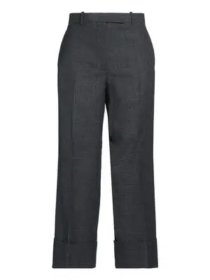 Thom Browne Cropped Wool Straight-leg Pants - Charcoal