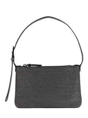 Brunello Cucinelli Leather Shoulder Bag - Black