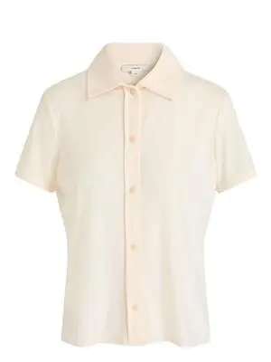 Vince Stretch-jersey Shirt - Cream
