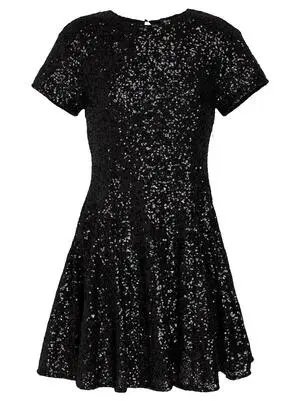 MAJE Sequined Tulle Mini Dress