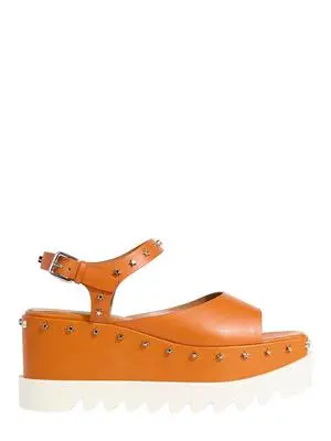 Stella McCartney Elyse Studded Platform Sandals - Tan