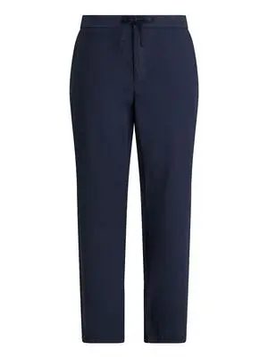 Frescobol Carioca Mendes Hammered Cotton-blend Pants - Navy