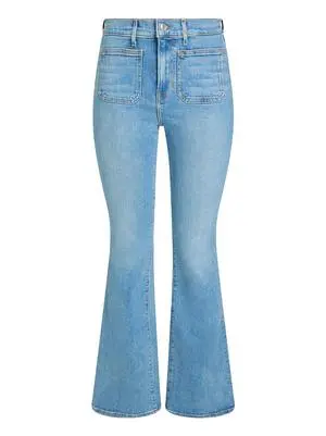 Veronica Beard Beverly High-rise Flared Jeans - Light Denim