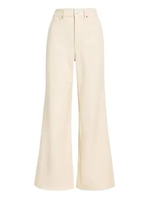 Veronica Beard Taylor Wide-leg Pants - Cream