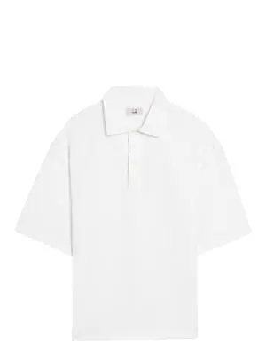 Dunhill Linen Polo Shirt - White