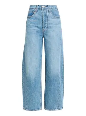Veronica Beard Ryder High-rise Barrel-leg Jeans - Light Denim