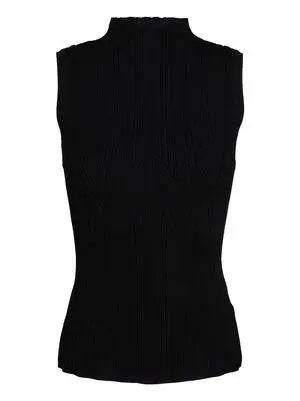 Veronica Beard Nellie Ribbed-knit Turtleneck Top - Black