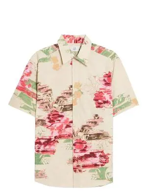 Dunhill Printed Cottonpoplin Shirt - Beige