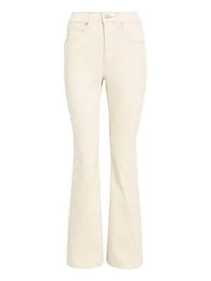 Veronica Beard Cameron Mid-rise Bootcut Jeans - Ecru