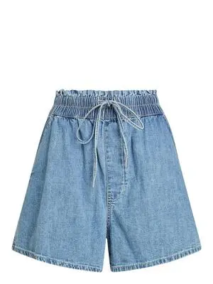 Veronica Beard Wilder Denim Shorts - Mid Denim