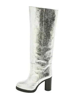 Isabel Marant Étoile Leather Boots - Silver