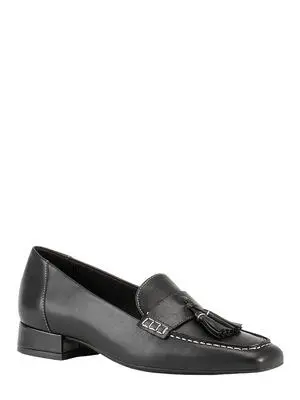 VAGABOND SHOEMAKERS Debbi Leather Loafers - Black/white
