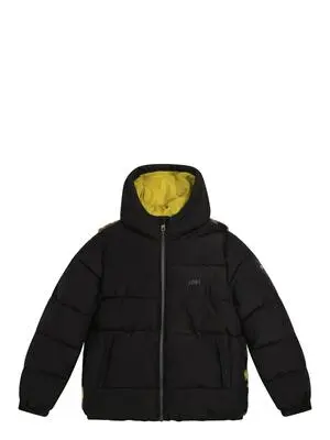 BOSS Down Jacket With Hood - Black