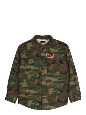 Dsquared2 Camo Button Up Shirt - Multicolour