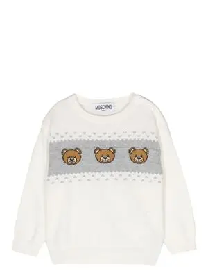 Moschino Crew Neck Pullover - White