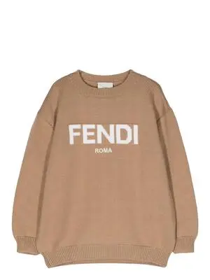Fendi Pullover Roma Kni - Beige