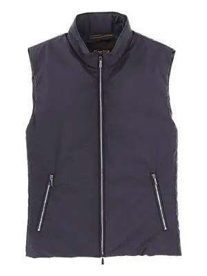 MOORER Senio-skt Zip-up Vest - Blue