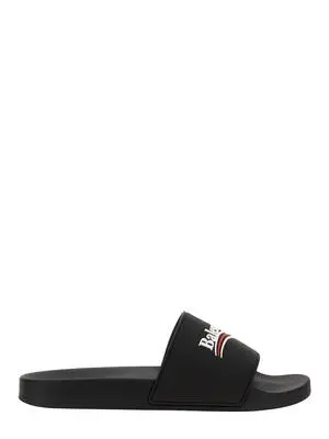 Balenciaga Pool Slide Sandal - Black