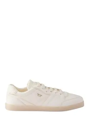 Prada Leather Low Top Sneakers - Ivory