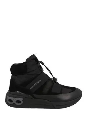 FERRAGAMO Leonida High-top Sneakers - Black