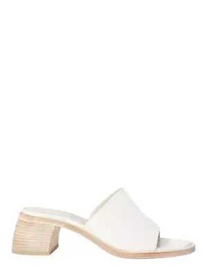 ANN DEMEULEMEESTER Lyra Nappa Leather Sandals - White