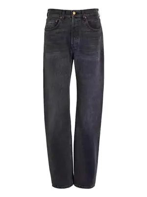 B Sides Buttoned Jeans - Black
