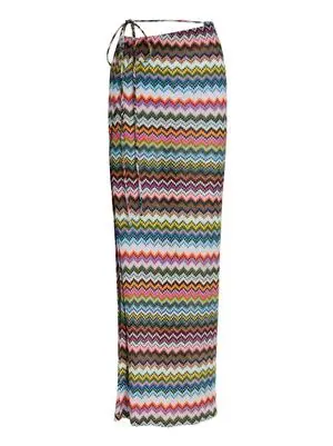 Missoni Zigzag Tie Maxi Skirt - Black