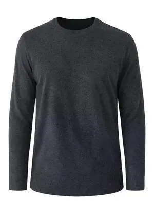 PATRICK ASSARAF Long-sleeve Crewneck Top - Grey