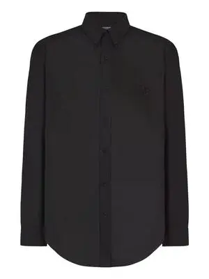 Balmain Cotton Poplin Shirt - Black