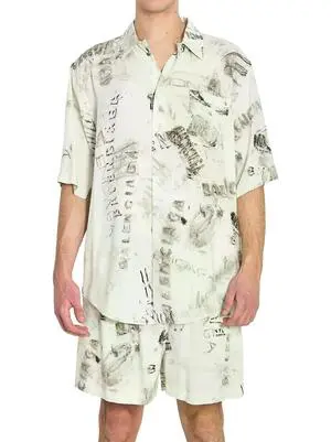 Balenciaga Pyjama Shirt - Neutrals