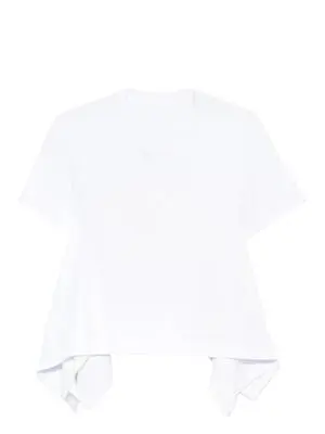 Sacai Pocket Drape T-shirt - White