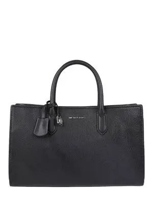 Michael Kors Leather Satchel With Padlock Detail - Black