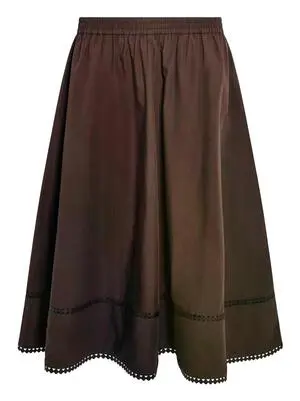 YVES SALOMON Midi Skirt - Brown