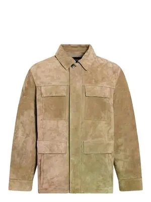 YVES SALOMON Suede Jacket - Neutrals