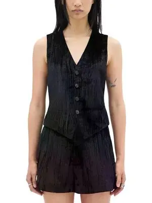 ANN DEMEULEMEESTER Classic Stanse Waistcoat - Black