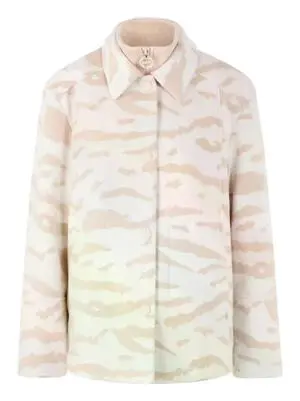 MARCCAIN Animal-print Shirt Jacket - White