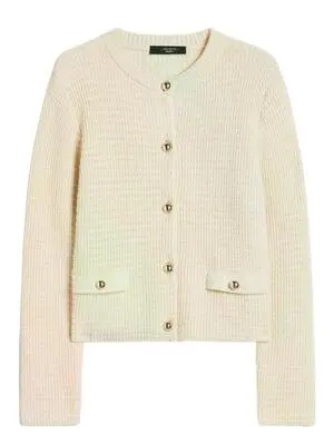 Max Mara Button Pocket Cardigan - Neutrals