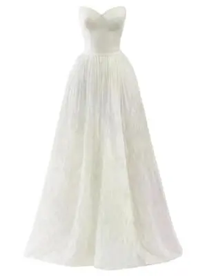 LETHICIA BRONSTEIN Pleated Maxi Dress - White