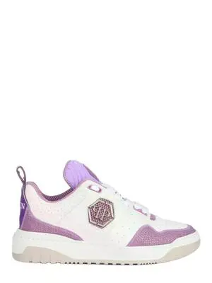 Philipp Plein Lace-up Round-toe Sneakers - White