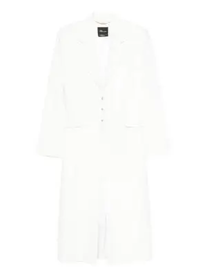 Blumarine Peak Lapel Coat - White