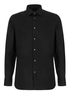 Zegna Poplin Shirt - Black