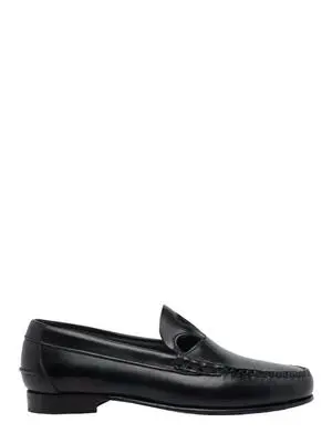 Hereu Anancla Round-toe Loafers - Black