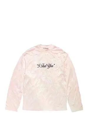 Acne Studios Long-sleeved T-shirt With Crinkled Effect - Pink