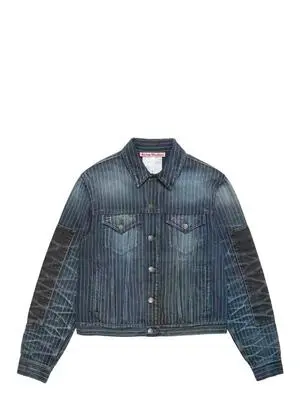Acne Studios Patchwork Denim Jacket - Blue