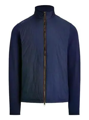 Rlx Ralph Lauren Woven-panel Zip-up Jacket - Blue