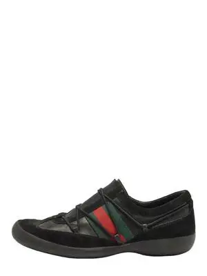 Gucci Leather Slip-on Sneakers - Black