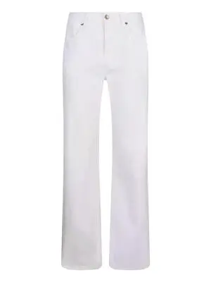 Liu Jo Five-pocket Mid-rise Jeans - White