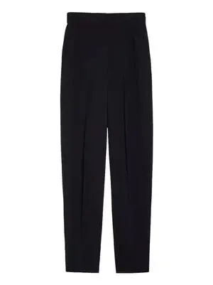 JOSEPH Pleated Trousers - Black