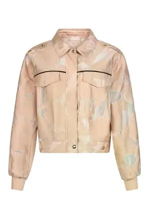 Liu Jo Jacquard Bomber Jacket - Neutrals